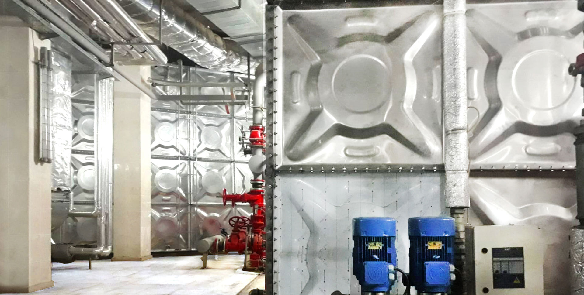 Galvanized Water Tank, Aquasan Modular Water Tank, Hydrofors and Pumps