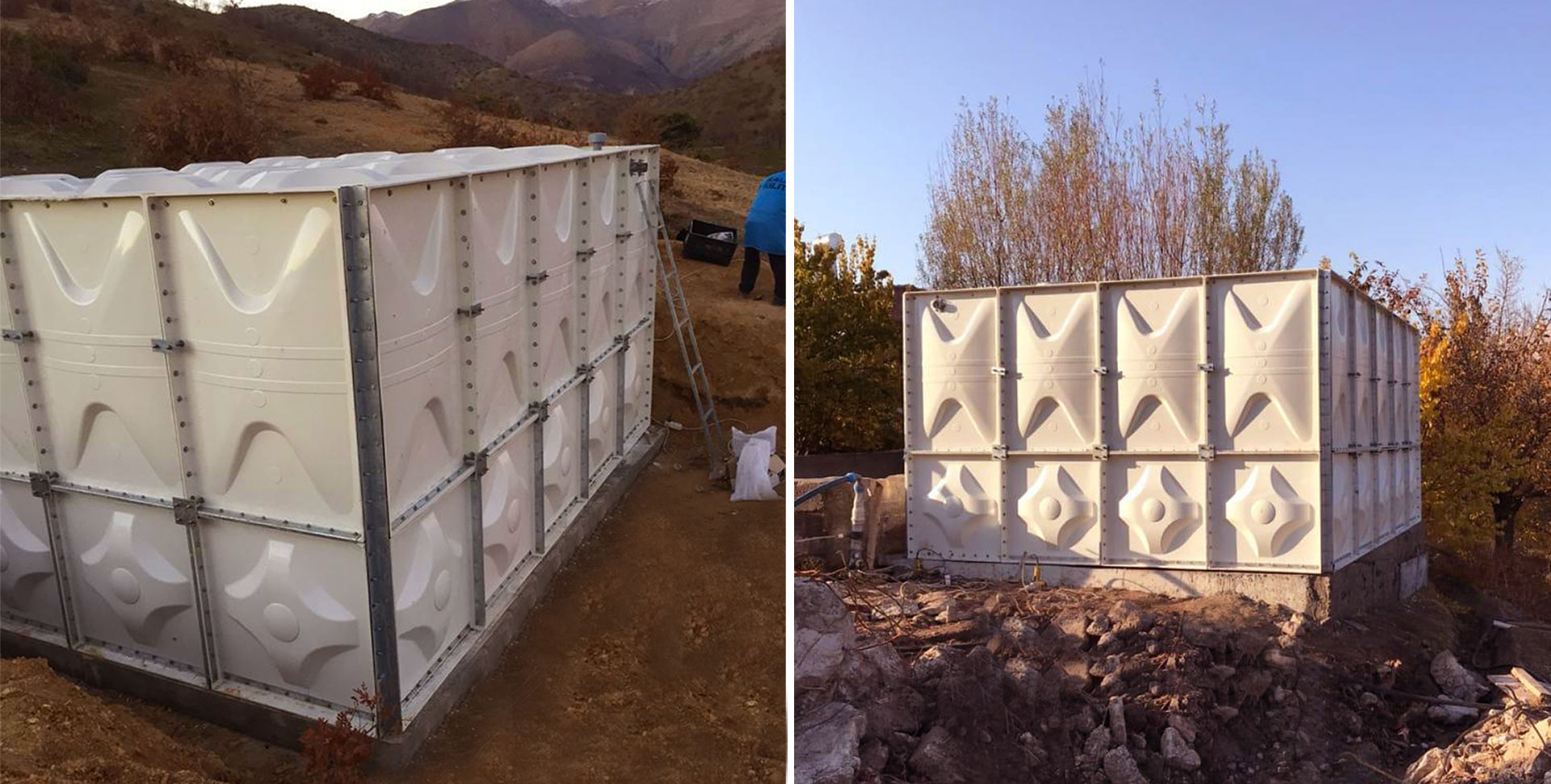 GRP Water Tank, Aquasan Modular Water Tank, Hydrofors and Pumps